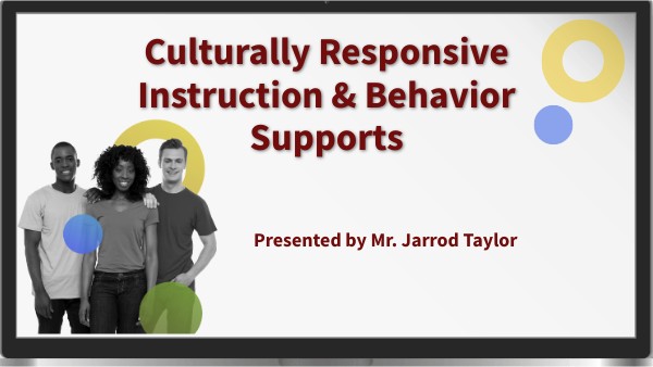 Culturally responsive instruction and behavior supports | Genially
