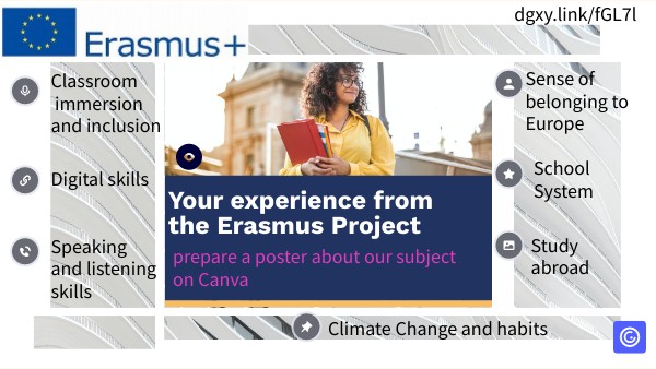 Erasmus workshops Italy France | Genially