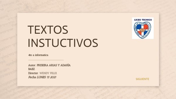 textos instructivos | Genially
