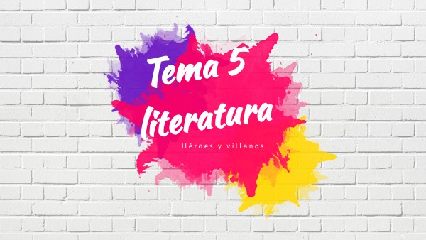 PRESENTACIÓN LITERATURA | Genially