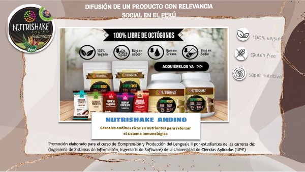 PRESENTACIÓN GRUPO8_NUTRISHAKE ANDINO | Genially