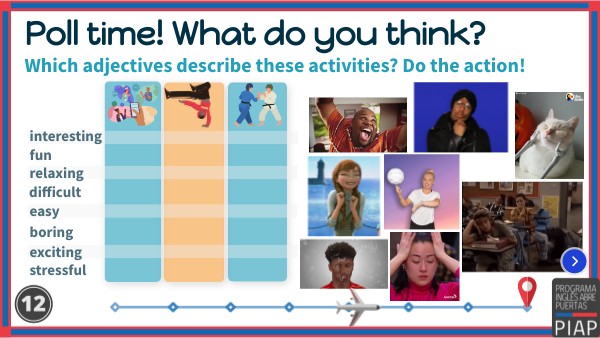 TTEE Workshop 3 Adjectives POLL | Genially