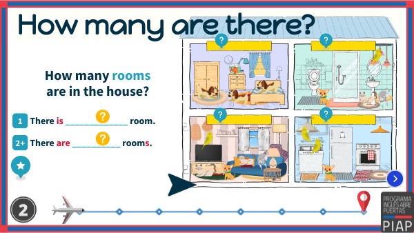 Wkshop 1- numbers, objects in a house, pets | Genially