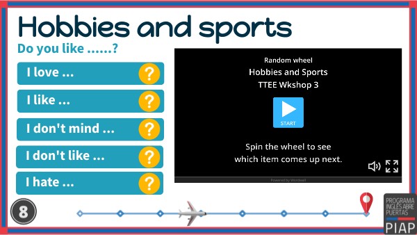 TTEE WK 3: love like dont mind hate hobbies sports | Genially