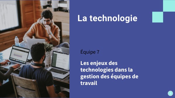 Présentation gestion équipe | Genially