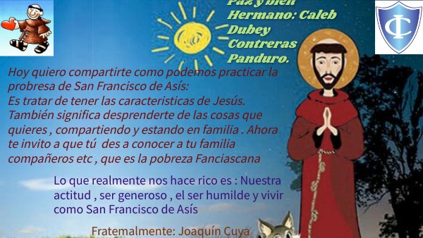 Carta Virtual a Caleb Dubey Contreras Panduro.