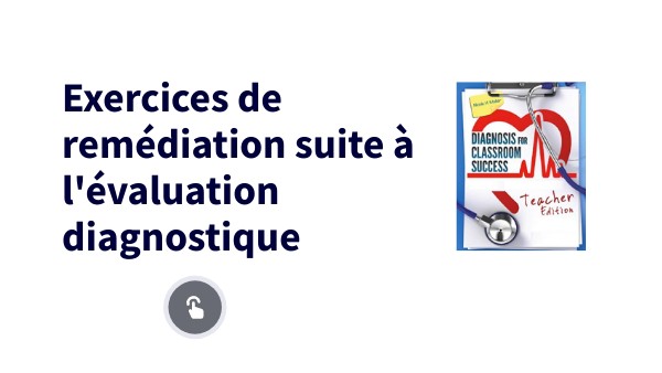 Remédiation evaluation diagnostique | Genially