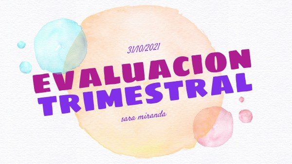 Evaluacion Trimestral