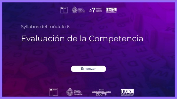Syllabus módulo VI