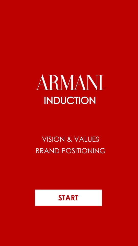 ARMANI VISION AND VALUES & BRAND POSITIONING