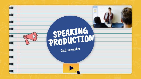 SPEAKING PRODUCTION - 2024 | Genially