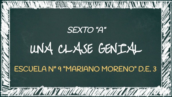 SEXTO "A" 2021 | Genially
