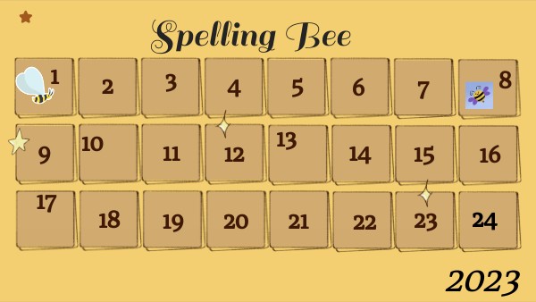 Spelling bee kindergarten | Genially