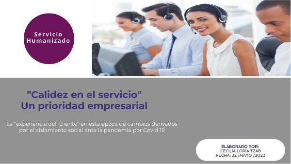 Calidez en el servicio a cliente