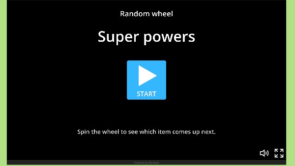 Wheel - Super Powers