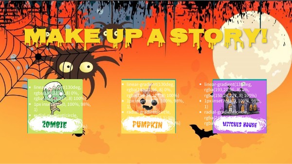 Halloween Make up a story | Genially