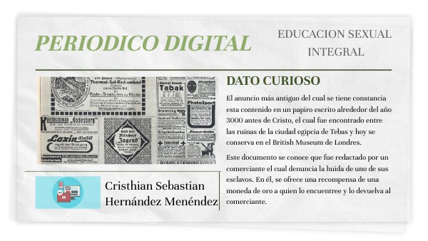 PERIÓDICO DIGITAL__Cristhian Hernández | Genially