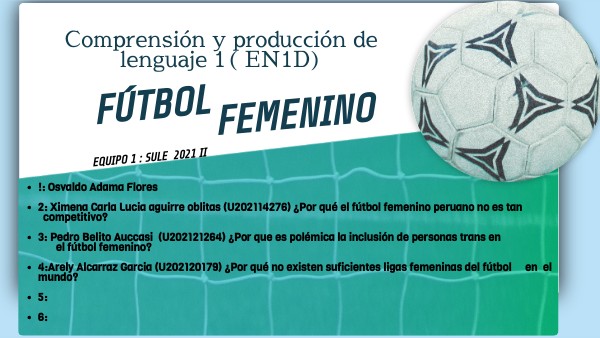 FUTBOLL FEMENINO | Genially