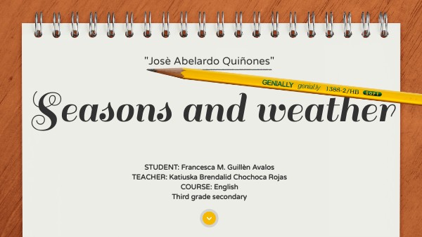 SEASONS AND WEATHER | Genially