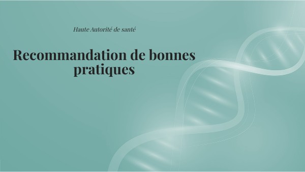 Recommandations de bonnes pratiques | Genially