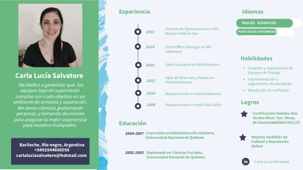 CV Carla Lucia Salvatore | Genially