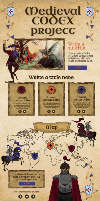 MEDIEVAL VERTICAL INFO | Genially