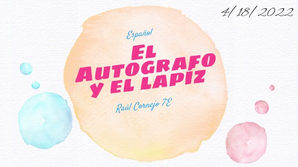 El Autógrafo y el lápiz