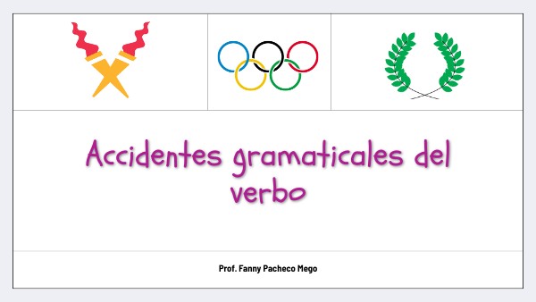 Accidentes gramaticales del verbo