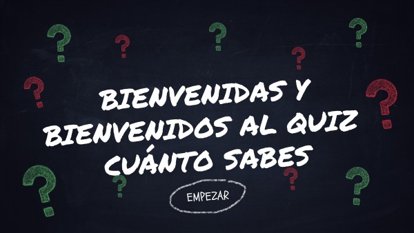 QUIZ CUÁNTO SABES
