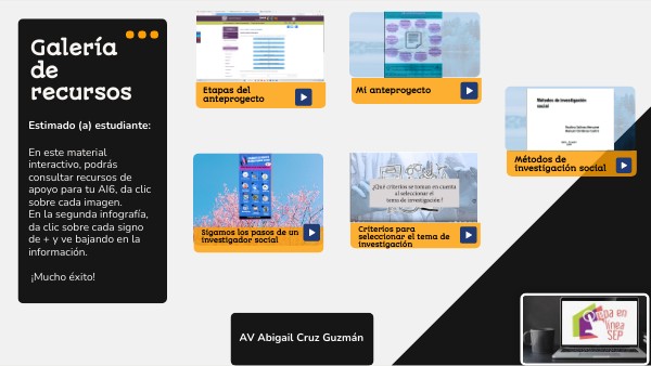 GALERÍA DE RECURSOS | Genially