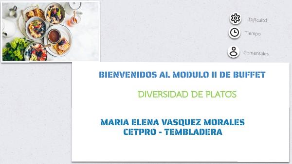 ELABORACION DE BUFFET