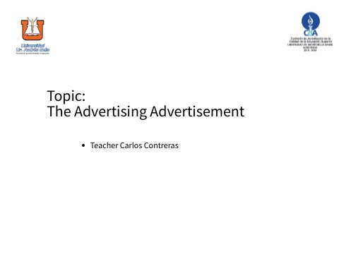 The advertising ppt | Genially