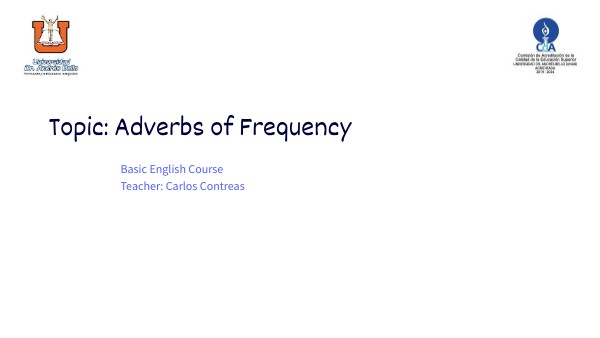 Adverb of Frequency PPT