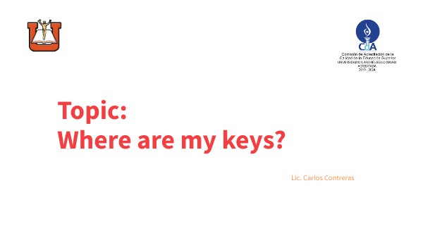 Where are my things? | Genially
