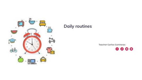 Daily routines ppt | Genially