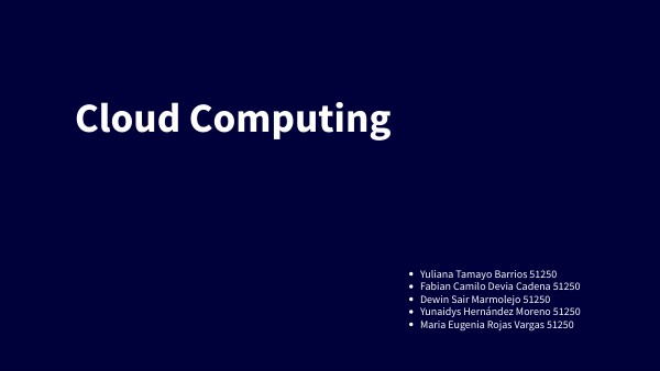 PRESENTACIÓN CLOUD | Genially