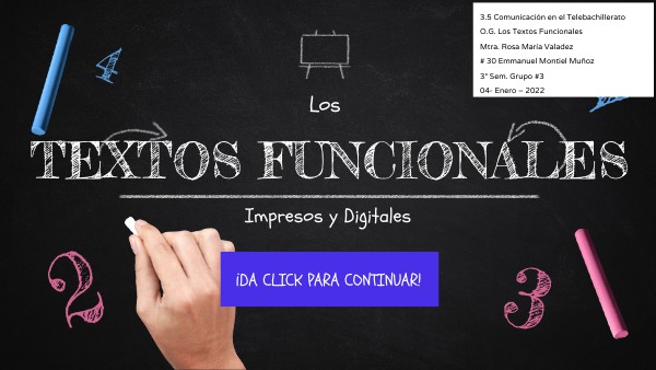 Los textos funcionales impresos y digitales | Genially