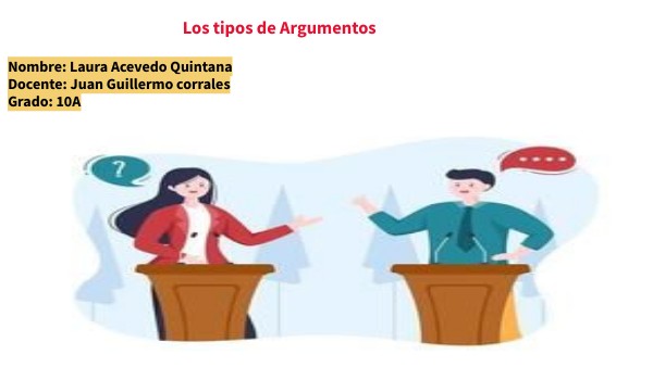 Presentación los tipos de Argumentos | Genially