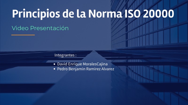 ISO 20000 | Genially