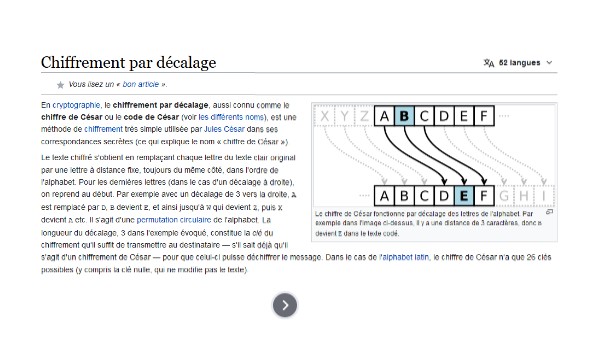 Code de César
