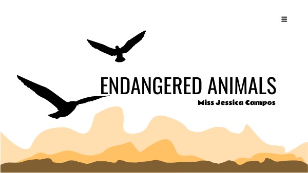 6º - Endangered animals (flyer)
