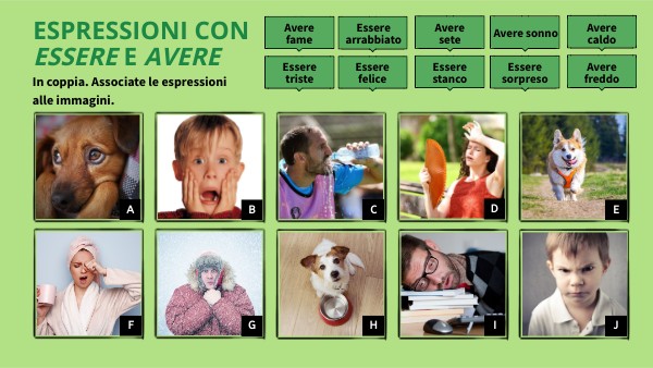 U2 - espressioni con essere avere | Genially