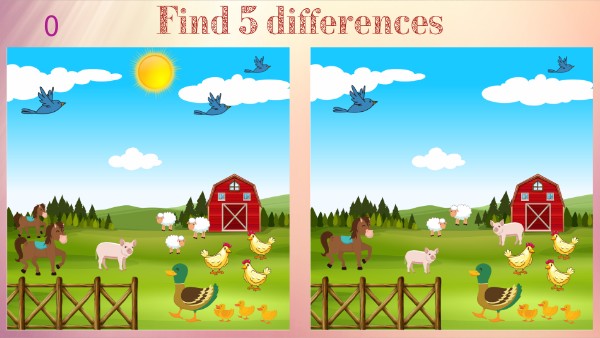 Find 5 differences_animals | Genially