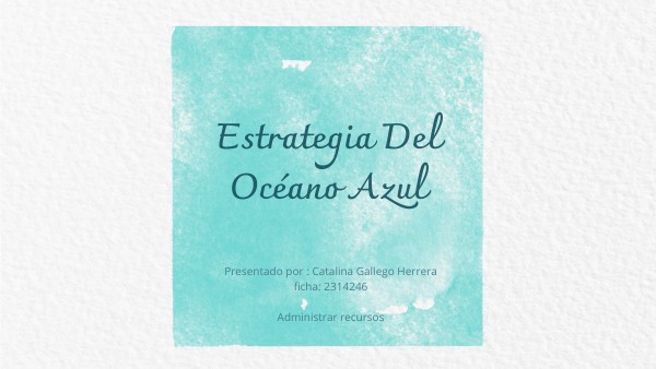 El Océano Azul | Genially
