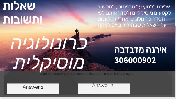 QUESTION - ANSWER | Genially