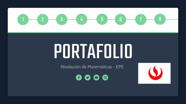 PORTAFOLIO NIVELACION DE MATEMÁTICAS EPE | Genially