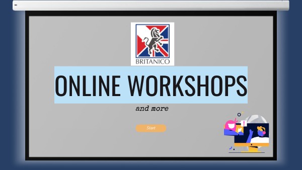 BRITANICO - ONLINE WORKSHOPS | Genially