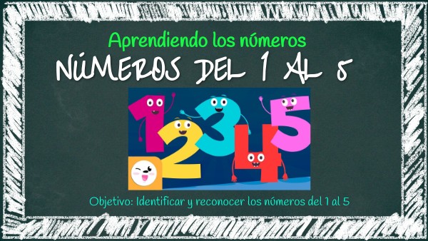 números 1 al 5