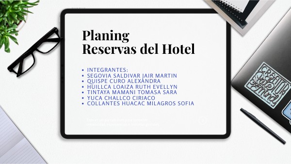 Planning hotelero | Genially