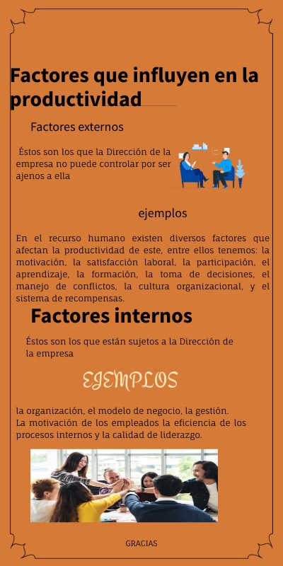 FACTORES QUE INFLUYE LA PRODUCTIVIDAD